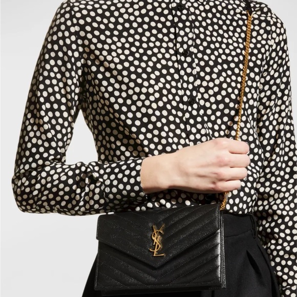 Yves Saint Laurent | Bags | Ysl Cassandre Gold Monogram Cassandre ...